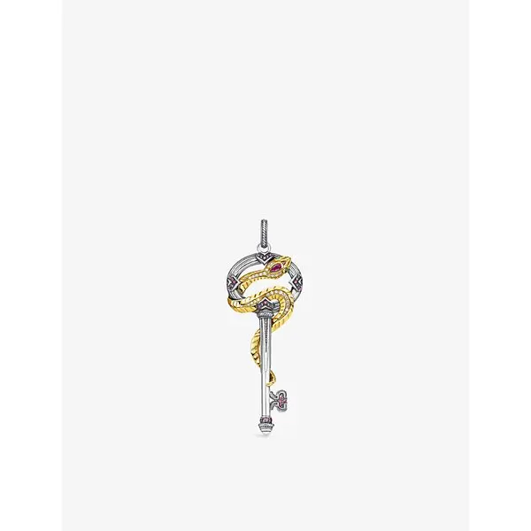 THOMAS SABO Snake And Key Pendant - Multicoloured