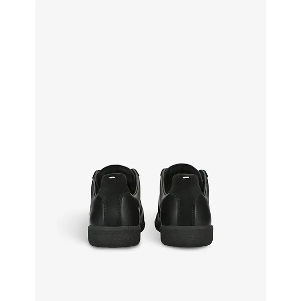MAISON MARGIELA Replica Panelled Leather Low-top Sneakers - Black