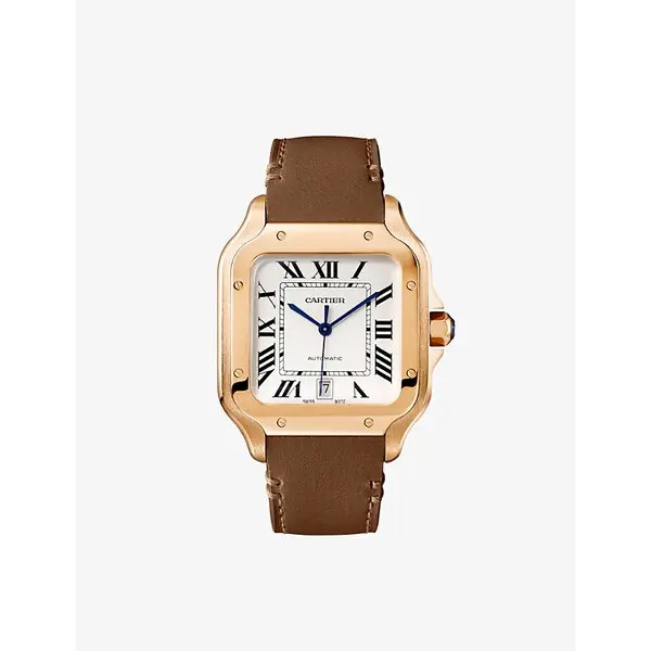 CARTIER Santos De Large 18ct Rose-gold Automatic Watch - Rose Gold