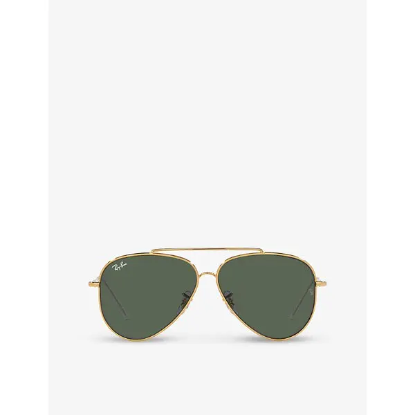 Ray-ban Aviator Reverse Metal Sunglasses - Gold