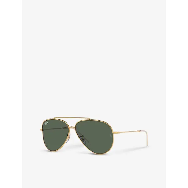 Ray-ban Aviator Reverse Metal Sunglasses - Gold