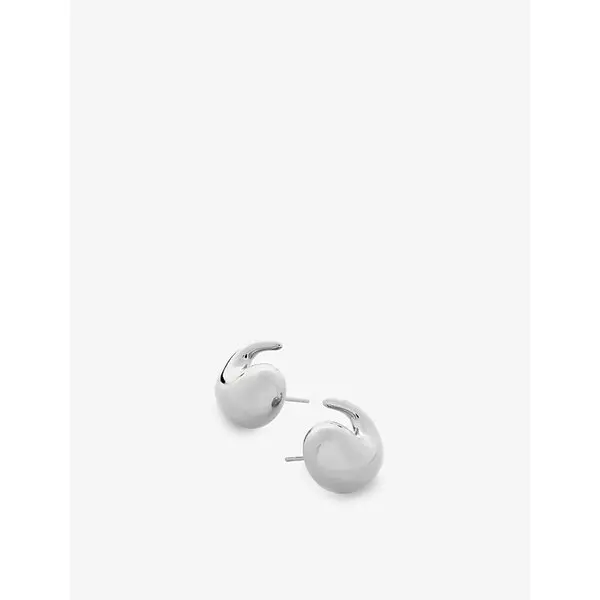 Monica Vinader Nura Wrap Sculpture Earrings - Sterling Silver