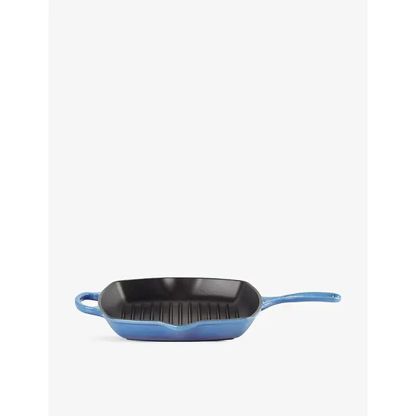 LE CREUSET Square Cast Iron Skillet 26cm - Azure Blue