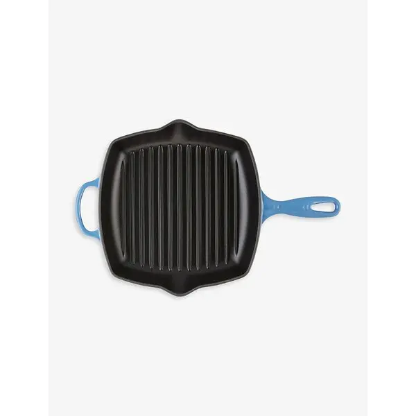 LE CREUSET Square Cast Iron Skillet 26cm - Azure Blue