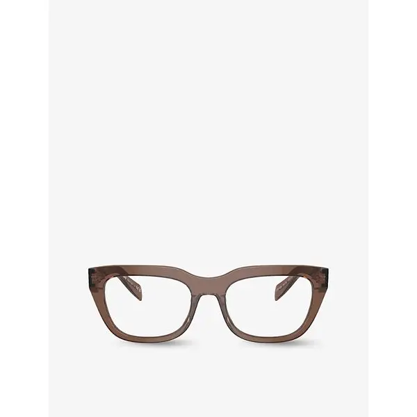 Prada Pr A06v Square-frame Optical Glasses - Brown