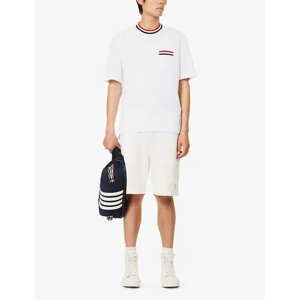 Thom Browne Branded Cotton-knit T-shirt S