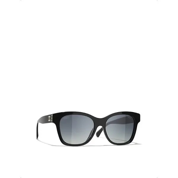 Chanel Square Frame Sunglasses - Black