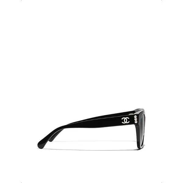 Chanel Square Frame Sunglasses - Black