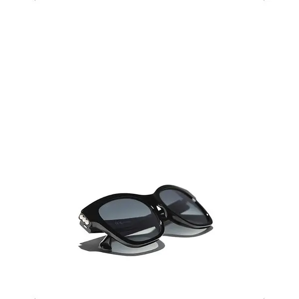 Chanel Square Frame Sunglasses - Black