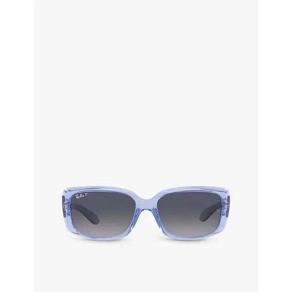 Ray-ban Rectangle-frame Propionate Sunglasses - Blue