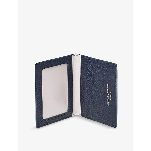 ASPINAL OF LONDON Travel Logo-embellished Leather Card Holder