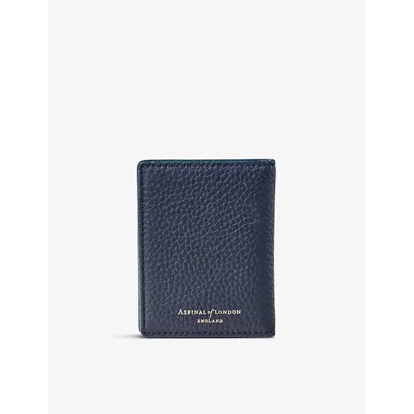 ASPINAL OF LONDON Travel Logo-embellished Leather Card Holder
