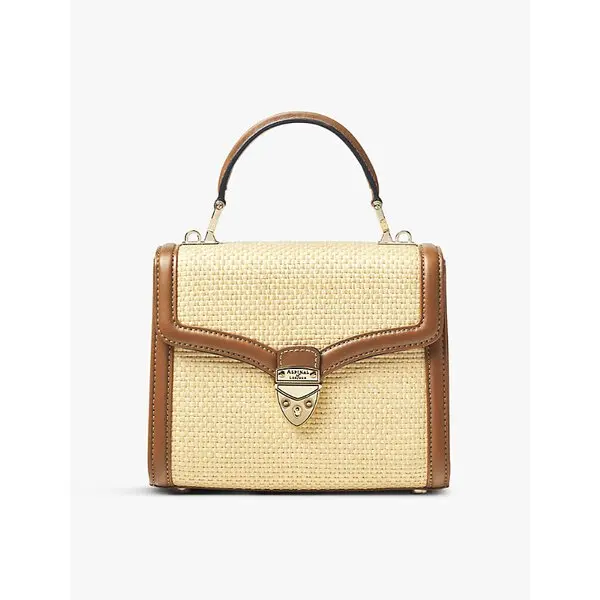 ASPINAL OF LONDON Mayfair Midi Leather Shoulder Bag
