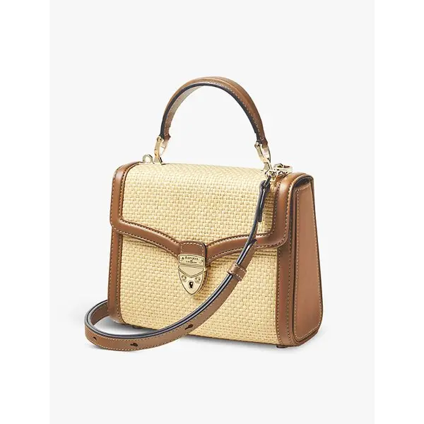 ASPINAL OF LONDON Mayfair Midi Leather Shoulder Bag