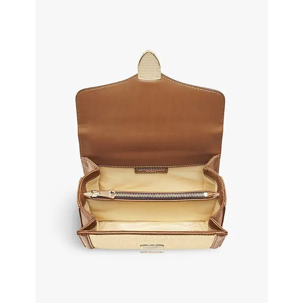 ASPINAL OF LONDON Mayfair Midi Leather Shoulder Bag