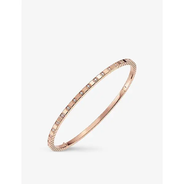 Chopard Ice Cube Pure 18ct Diamond Bangle - Rose Gold