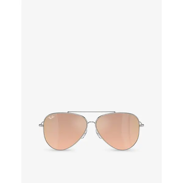 Ray-ban Aviator Metal Sunglasses - Silver