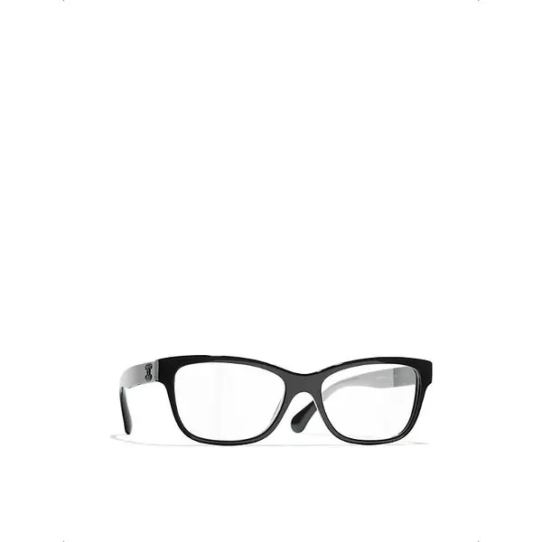 Chanel Rectangle Eyeglasses - Black