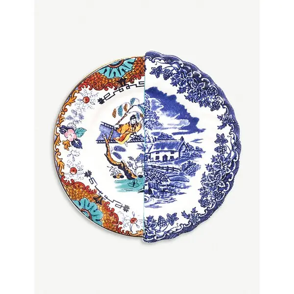 SELETTI Hybrid Valdrada Printed Porcelain Fruit Plate 20cm - One-color