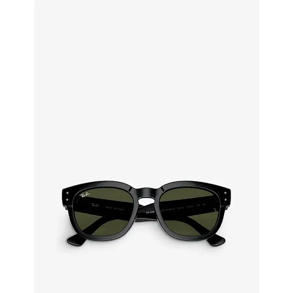 Ray-ban Mega Hawkeye Square-frame Sunglasses - Black