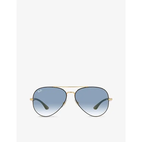 Ray-ban Pilot-frame Metal Sunglasses - Black