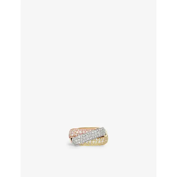 Cartier Trinity De Large 18ct Diamond Ring - Gold