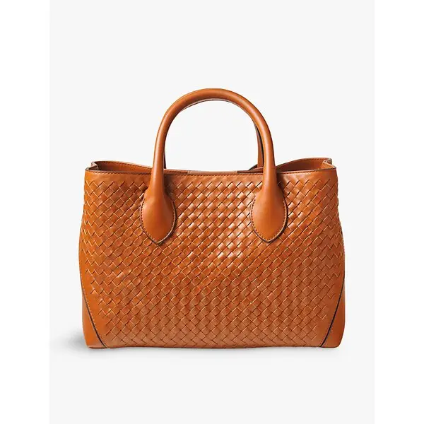 ASPINAL OF LONDON Midi London Tote Leather Tote Bag - Tan
