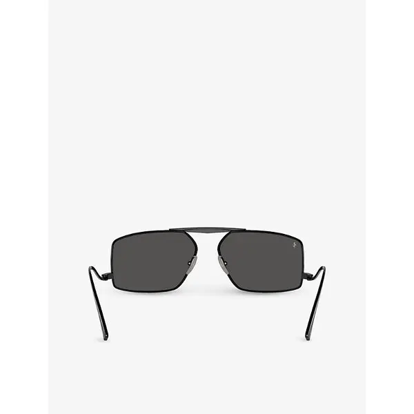 FERRARI Fh1008 Irregular-frame Sunglasses - Black