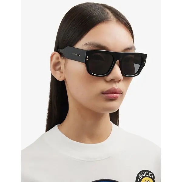 Gucci Gg1262s Rectangle-frame Sunglasses