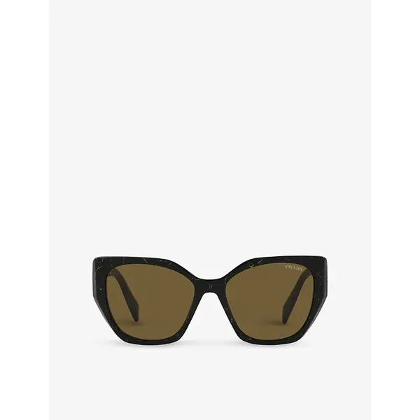 Prada Pr 19zs Cat-eye Sunglasses - Black