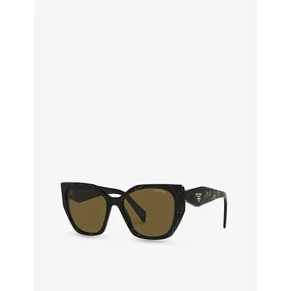 Prada Pr 19zs Cat-eye Sunglasses - Black