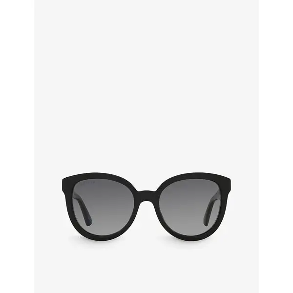 Gucci Gg1315s Round-frame Sunglasses - Black
