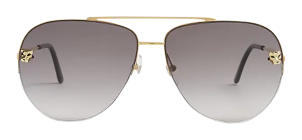 CARTIER Aviator Sunglasses - Grey