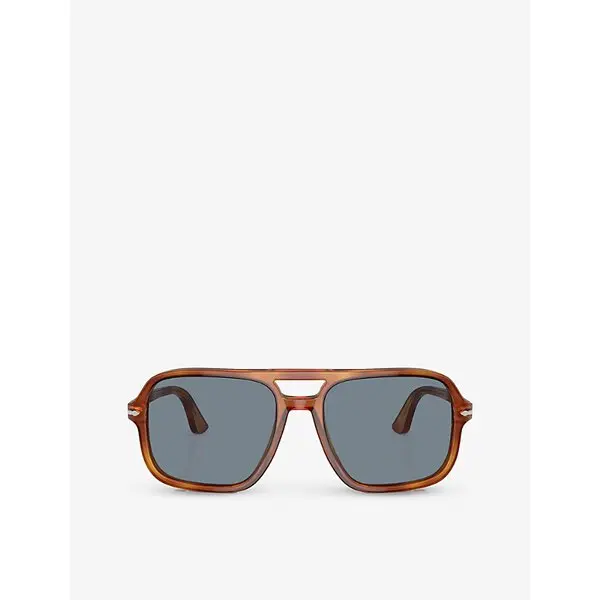 Persol Po3328s Pilot-frame Sunglasses - Brown