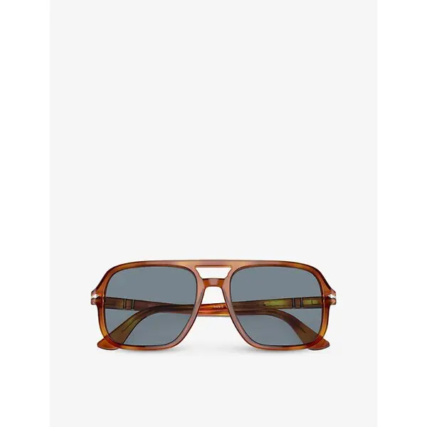 Persol Po3328s Pilot-frame Sunglasses - Brown