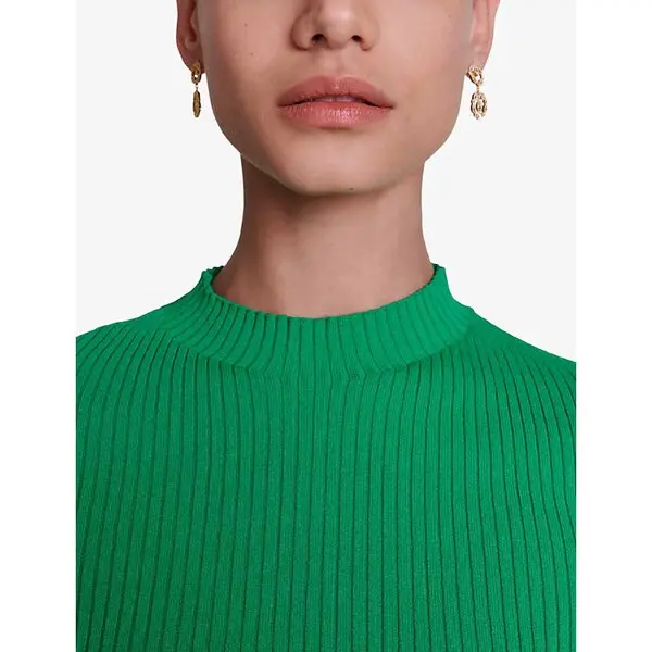 Maje Rhinestone-embellished -plated Earrings