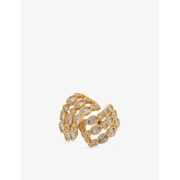 Maje Rhinestone-embellished -plated Earrings