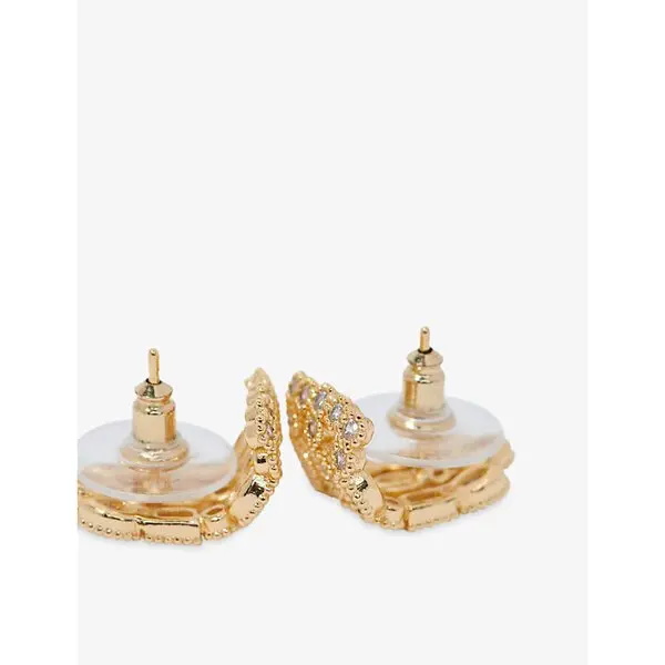 Maje Rhinestone-embellished -plated Earrings