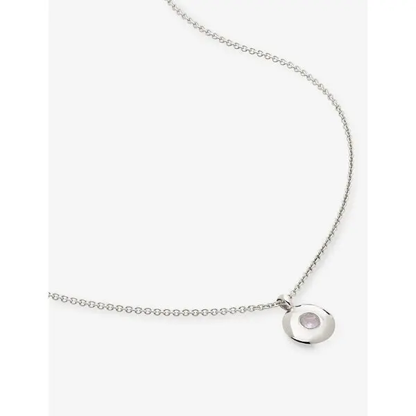 Monica Vinader Birthstone Necklace - Sterling Silver