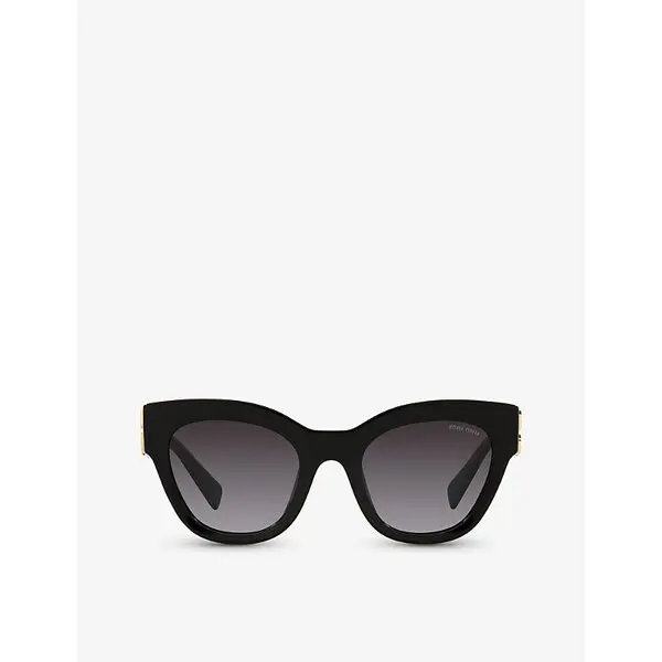 Miu Miu Mu 01ys Cat-eye Sunglasses - Black