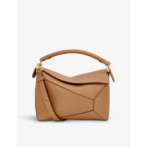 Loewe Puzzle Small Leather Shoulder Bag - Toffee