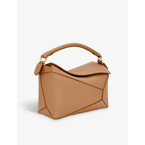Loewe Puzzle Small Leather Shoulder Bag - Toffee