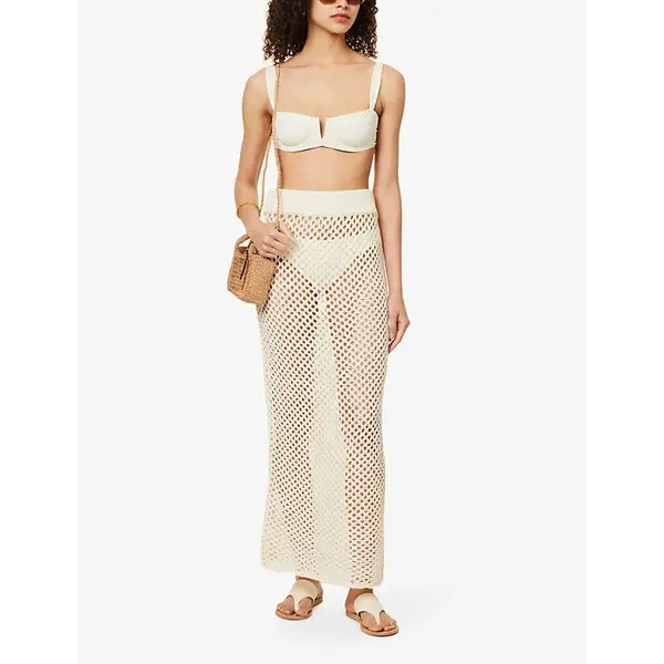 Monday Swimwear Cotton-blend Maxi Skirt