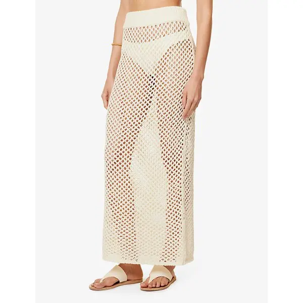 Monday Swimwear Cotton-blend Maxi Skirt