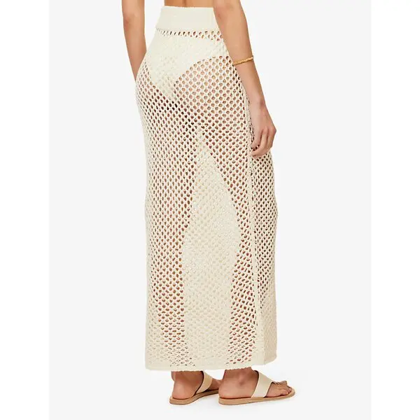 Monday Swimwear Cotton-blend Maxi Skirt