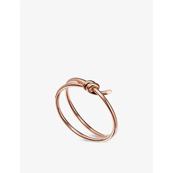 Tiffany & Co. Knot Double Row Hinged Bangle - Rose Gold
