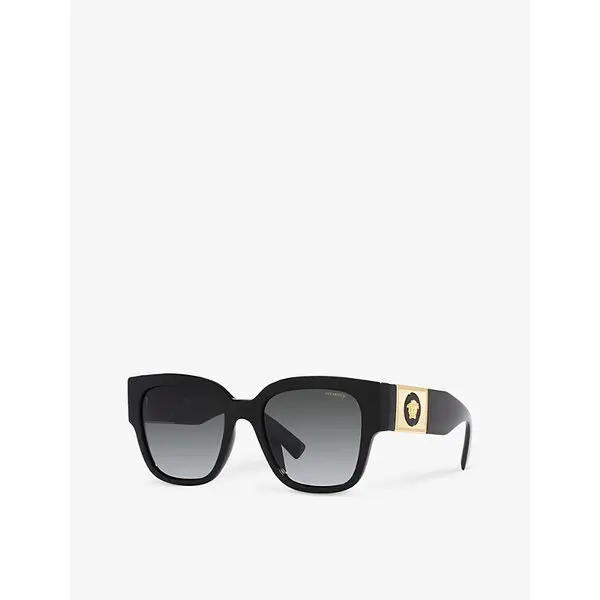 Versace Ve4437u Pillow-frame Sunglasses - Black