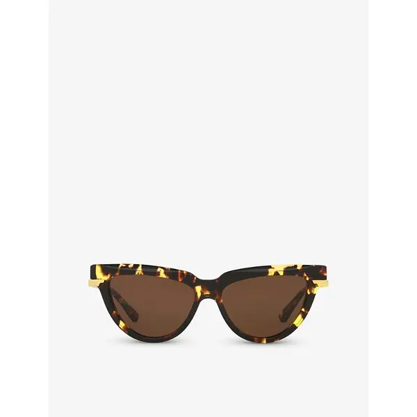 Bottega Veneta Cat-eye Sunglasses - Brown
