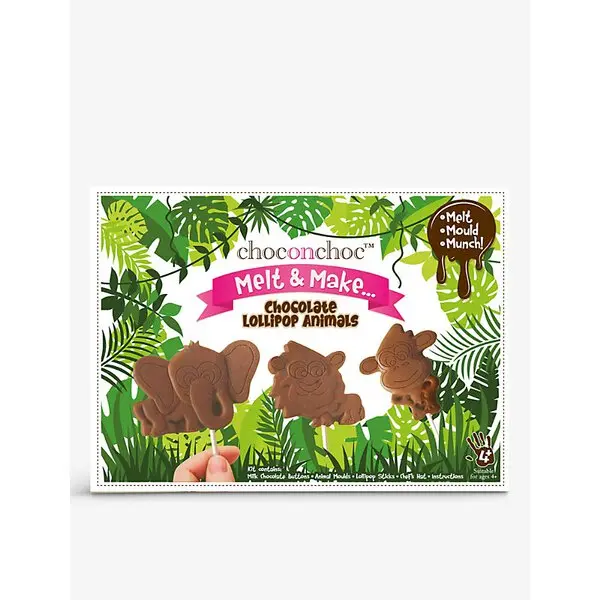 CHOC ON CHOC Make And Melt Chocolate Animal Lollipops 300g - One-color