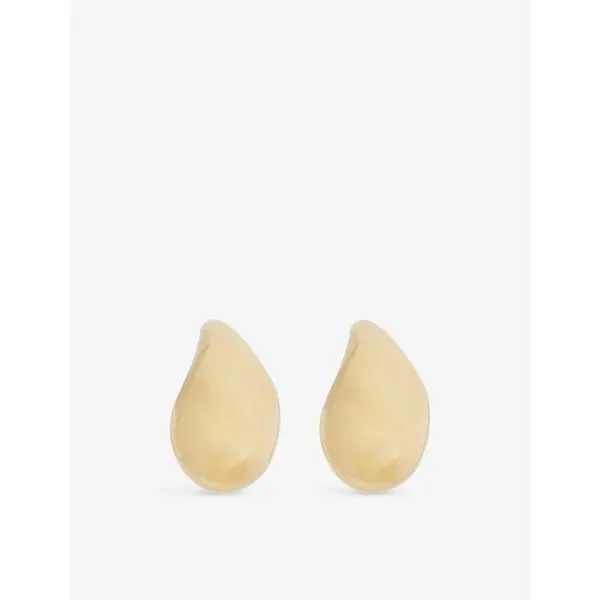Bottega Veneta Drop Gold Plated Earrings - Yellow Gold